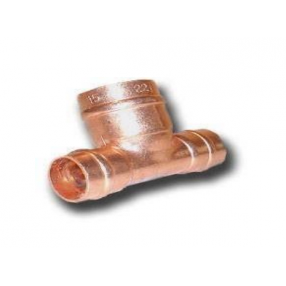 28MM X 15MM X 22MM COPPER WELDING 611 RB UNEQUAL REDUCING TEE (BS864) [CONEX]